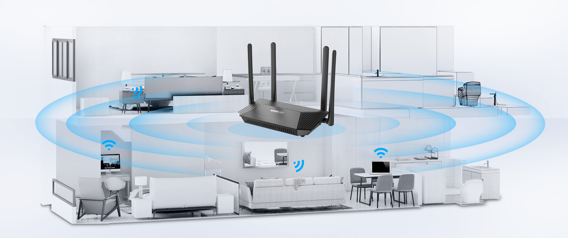 4G+ Cat6 AC1200 Wireless Dual Band Gigabit Router – MAGS Distribution