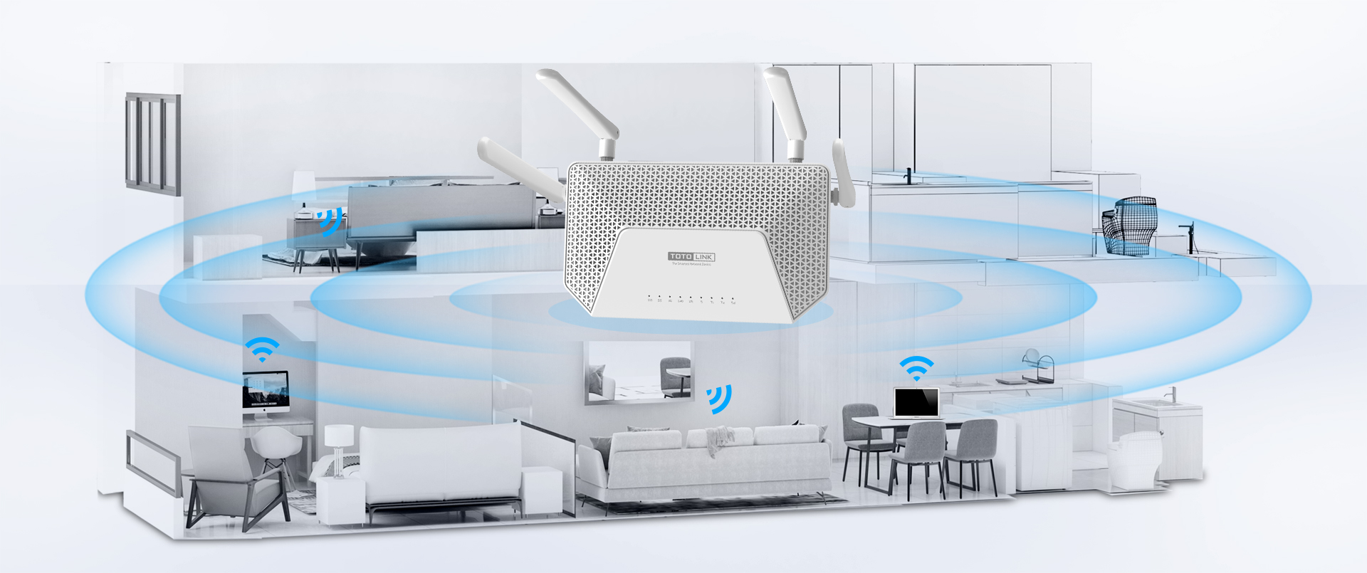 4G+ Cat6 AC1200 Wireless Dual Band Gigabit Router – MAGS Distribution